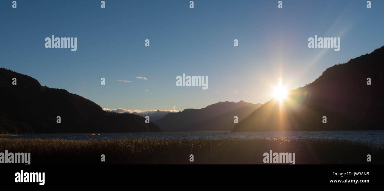 Patagonia sunset landscape hi-res stock photography and images - Alamy