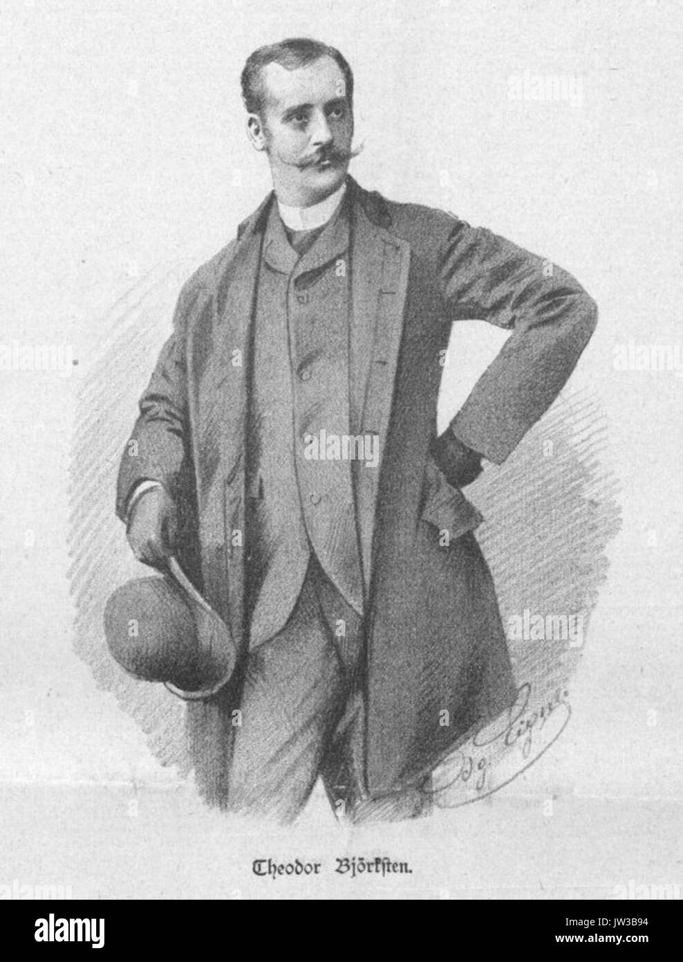 Theodor Bjorksten 1885 Eigner Stock Photo - Alamy
