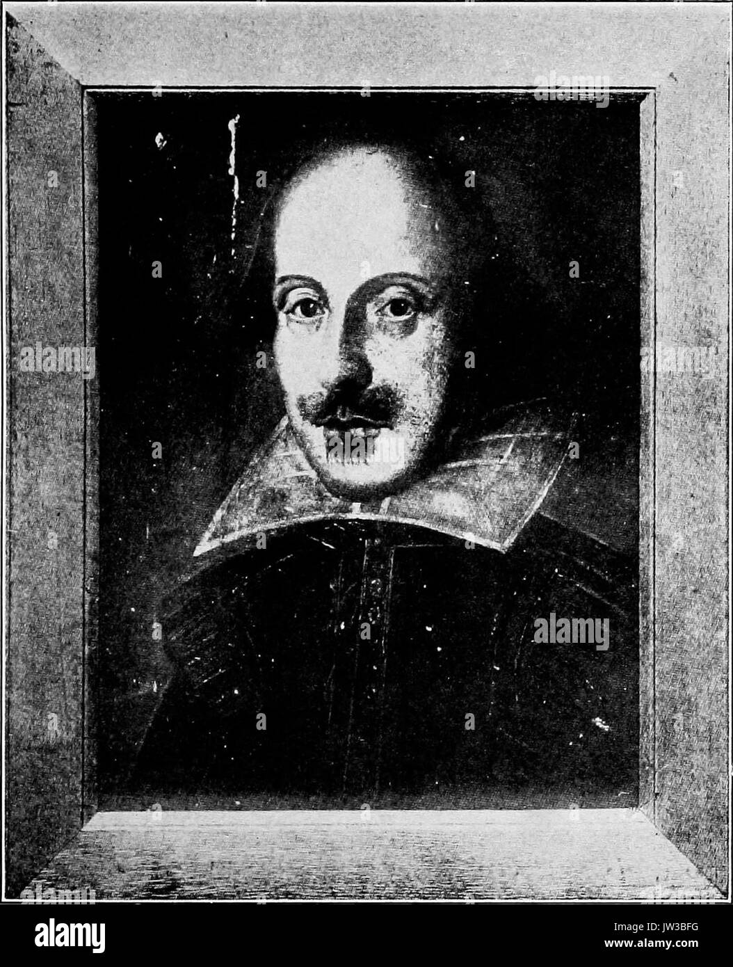 Shakespeare portrait engraving Black and White Stock Photos & Images ...