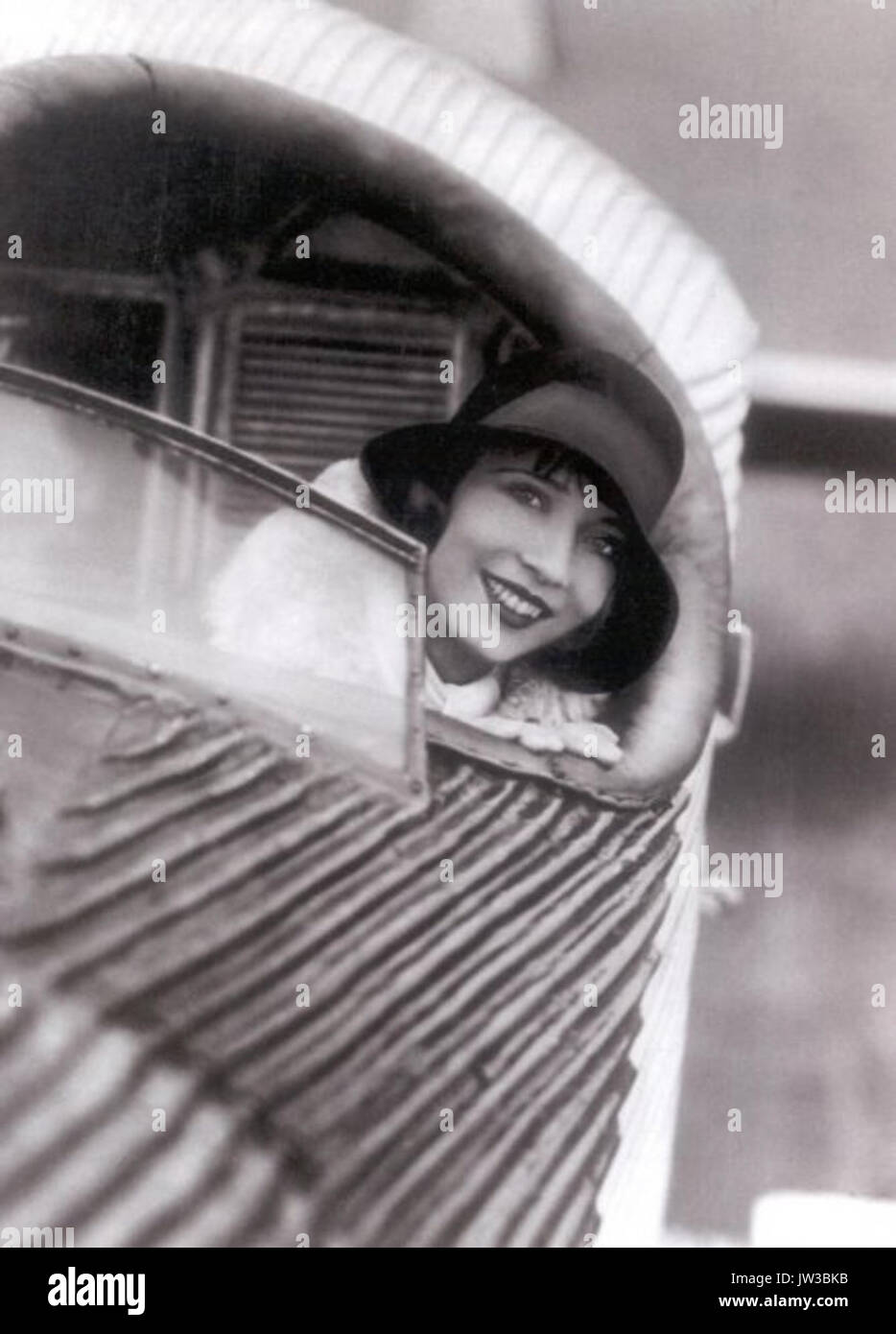 Yva Ramona in the little flying machine 1929 Stock Photo - Alamy