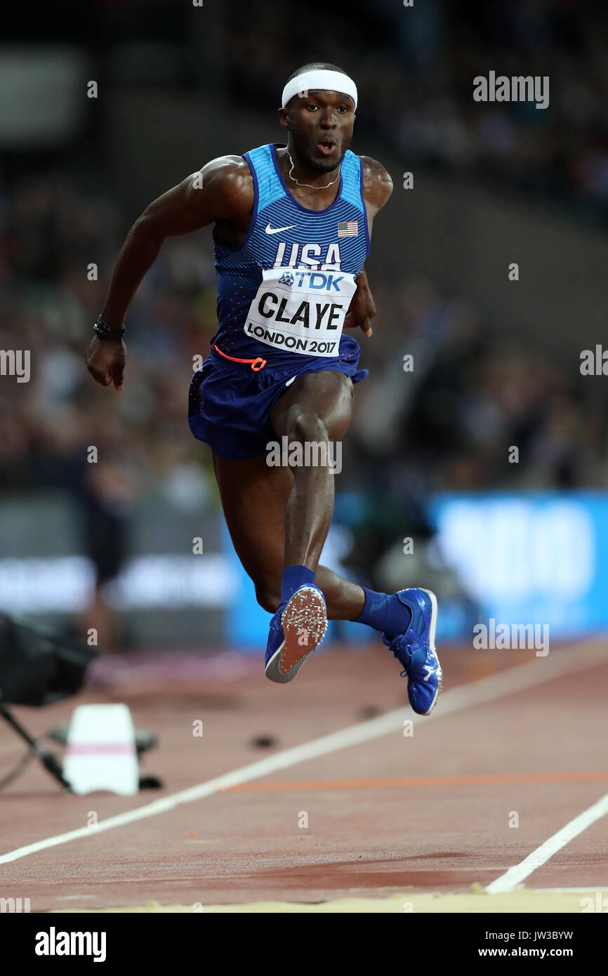 USA's Will Claye competes in the Men's Triple Jump Final during day ...