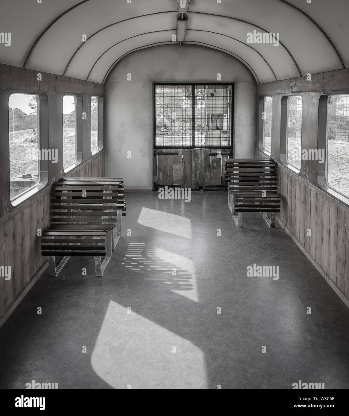 Inside a empty train Stock Photo - Alamy