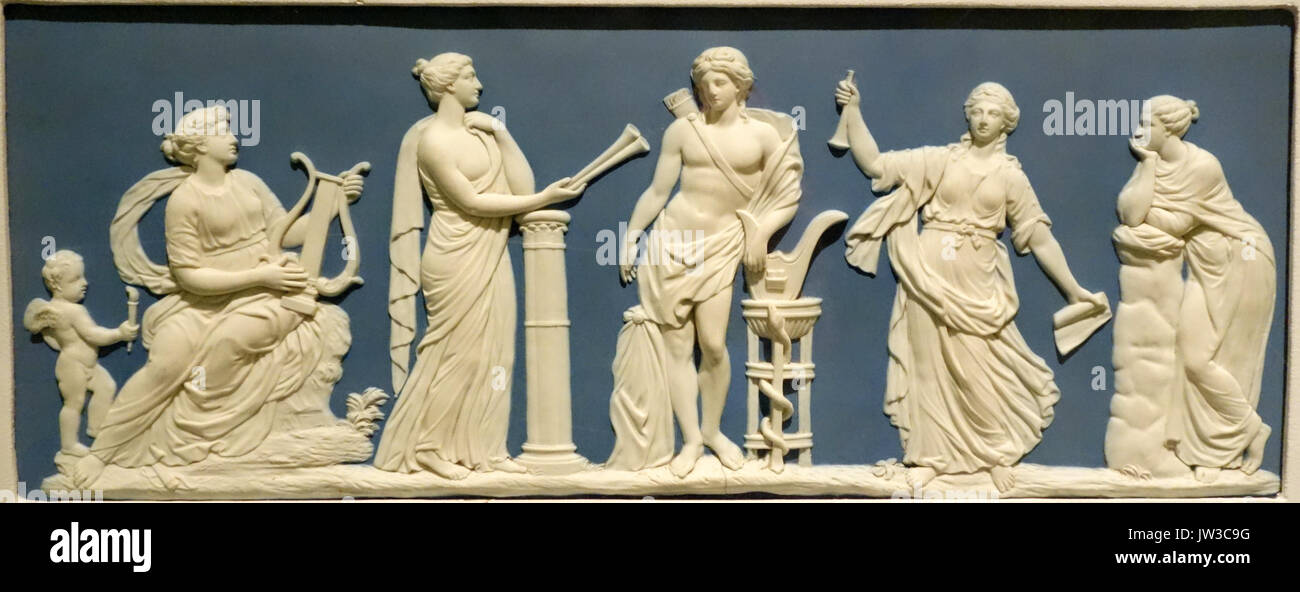 Four Muses and Apollo, attributed to John Flaxman, Jr Wedgwood ...
