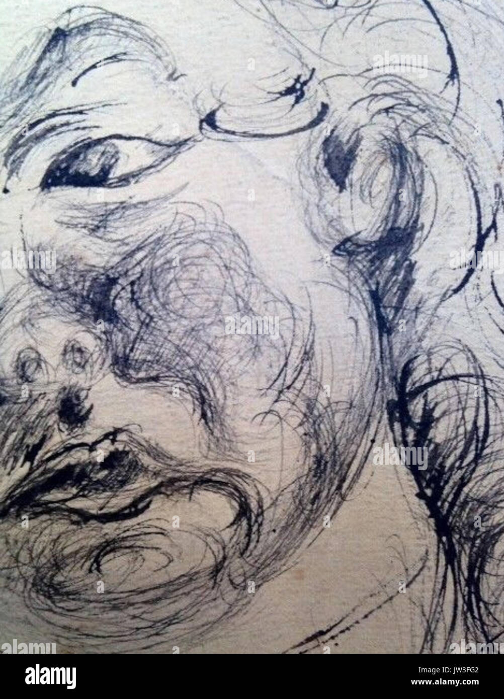 Aron Haber Beron drawing 1931 Stock Photo - Alamy