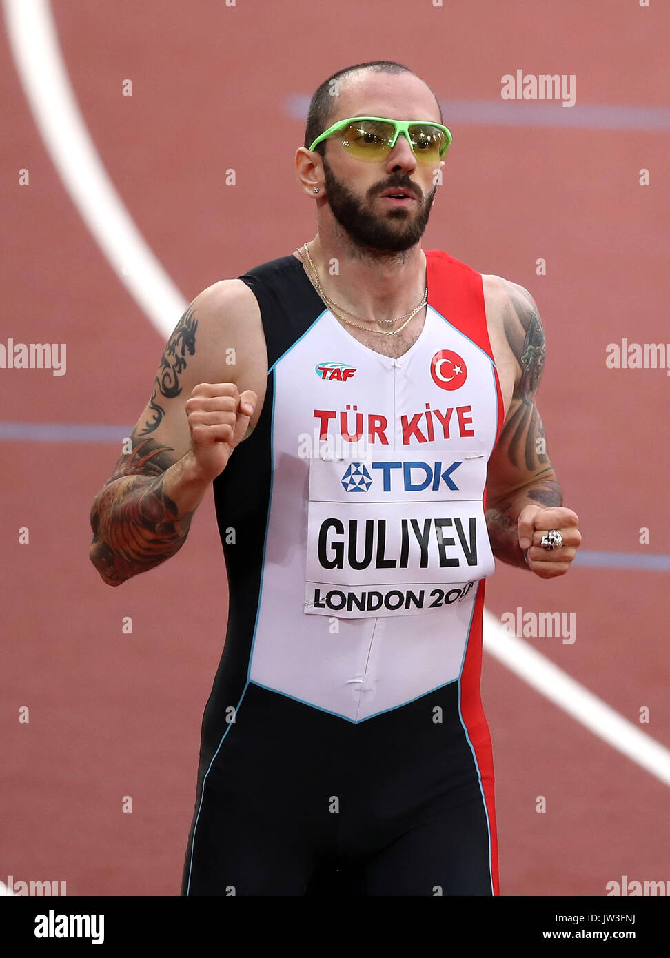 Turkey's Ramil Guliyev after the Men's 200m Heat 4 during day four of ...