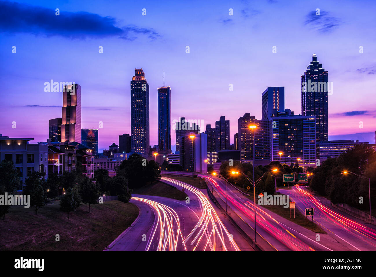 Atlanta city skyline hi-res stock photography and images - Alamy