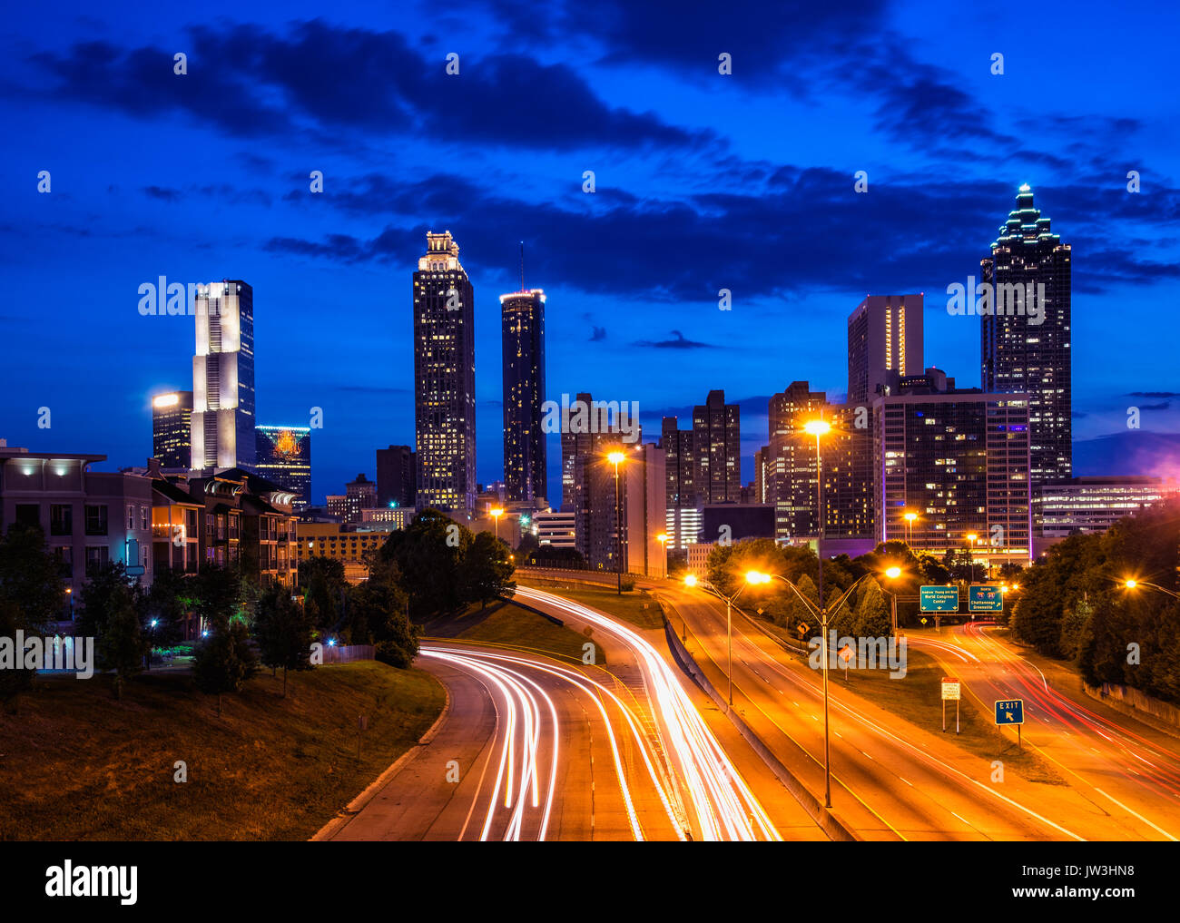 Atlanta georgia usa city skyline hi-res stock photography and images ...