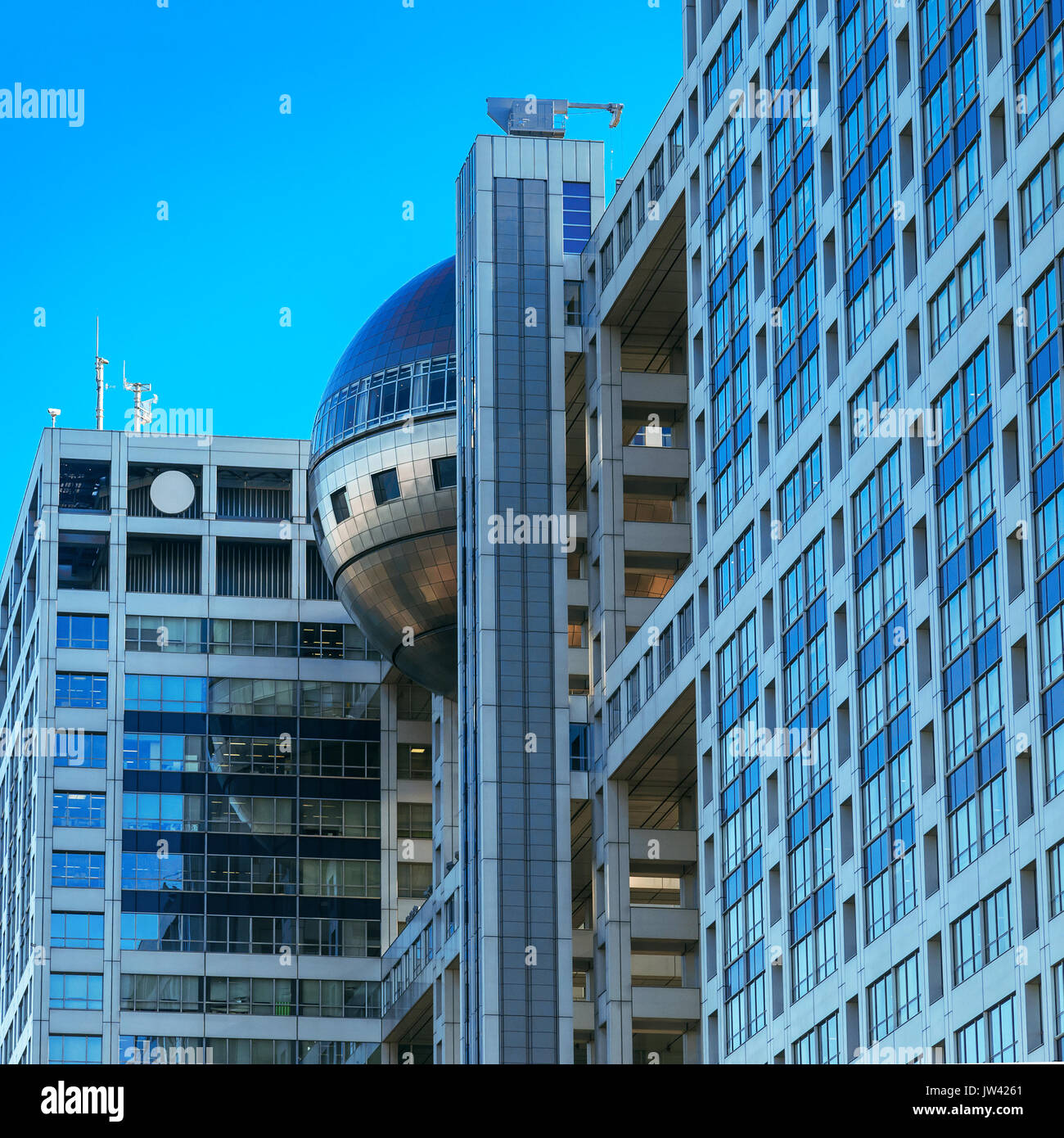 Fuji T.V. headquarters Building in Odaiba, Japan Stock Photo - Alamy