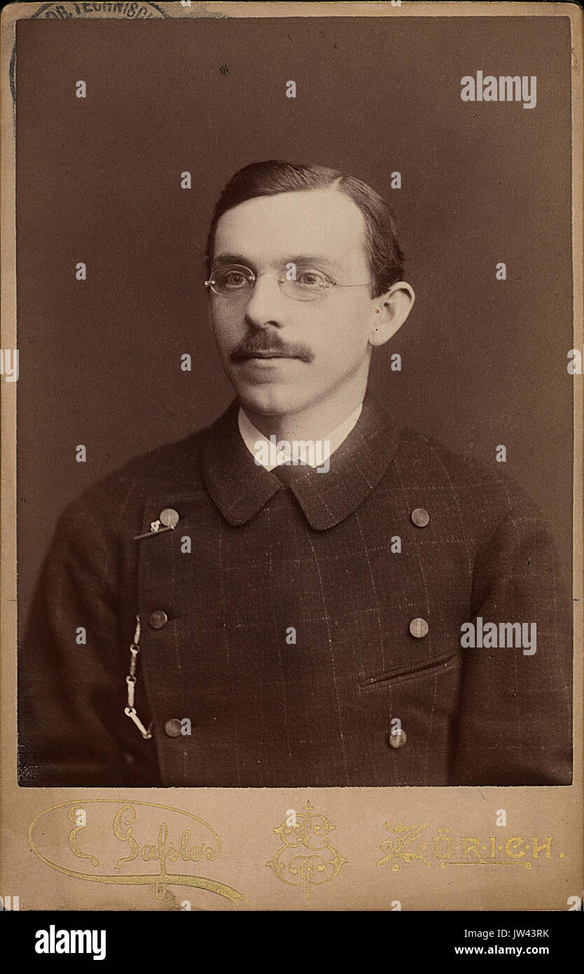 ETH BIB Ritter, Karl Wilhelm (1847 1906) Portrait Portr 00873 tif Stock ...