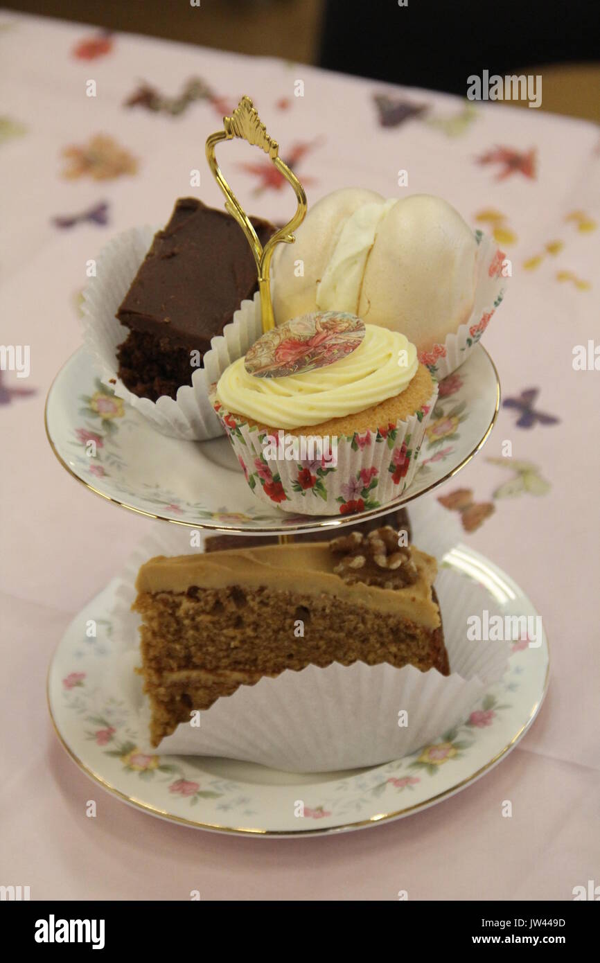 Tea party cakes Stock Photo - Alamy