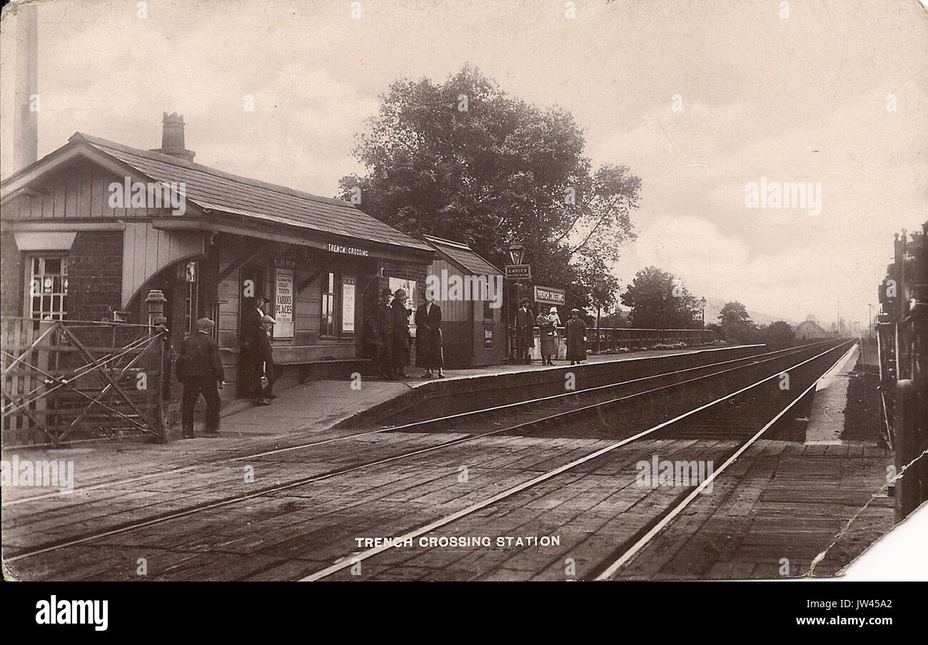 Trench Crossing station Stock Photo - Alamy