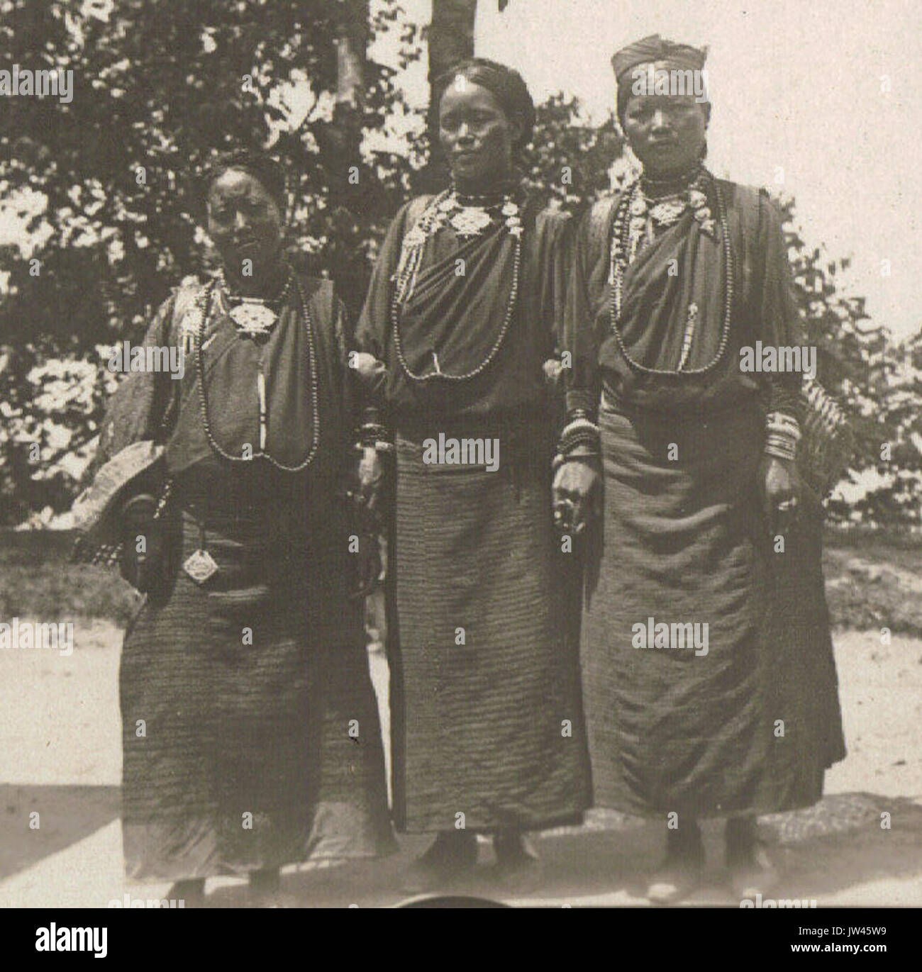 Sikkim Bhutia women (c 1903 Stock Photo - Alamy