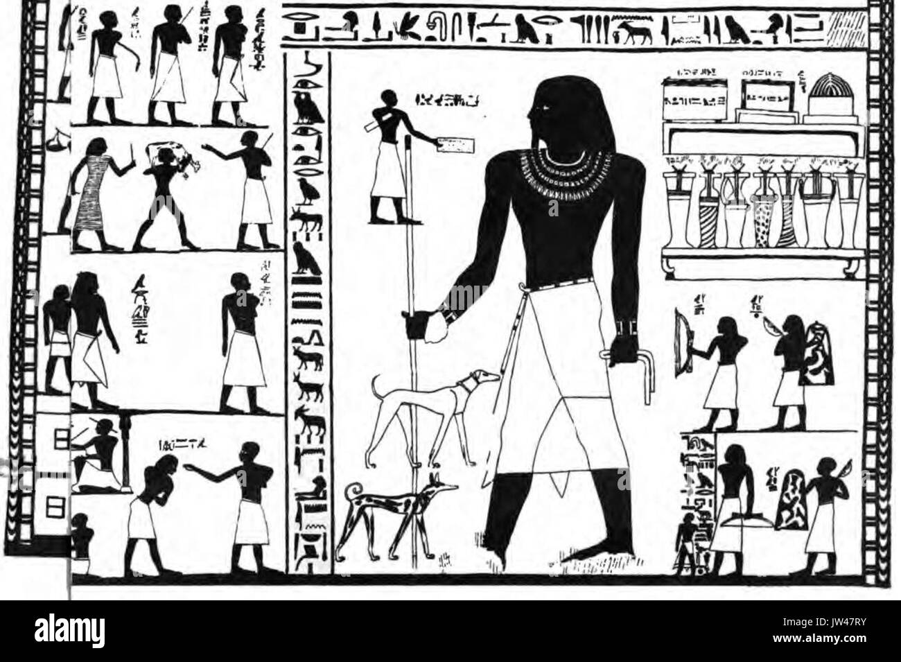 Tomb BH2 Ameny Newberry Stock Photo - Alamy