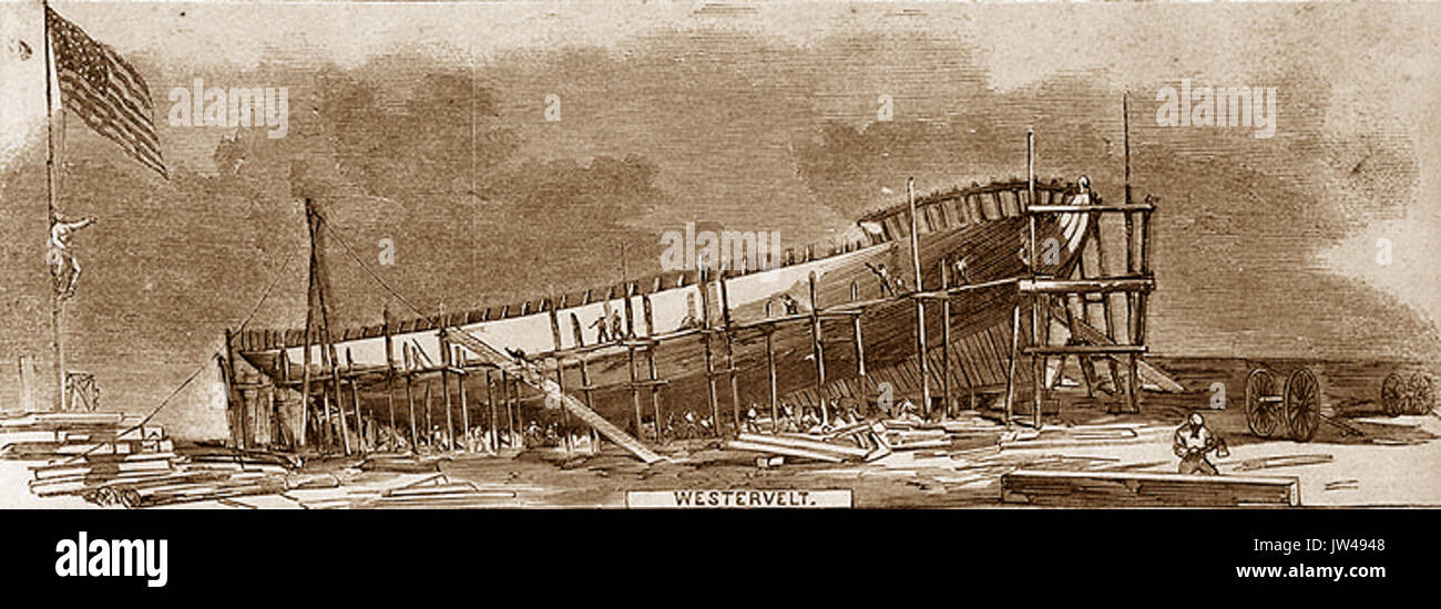 USS Ottawa at the Westervelt shipyard Stock Photo - Alamy