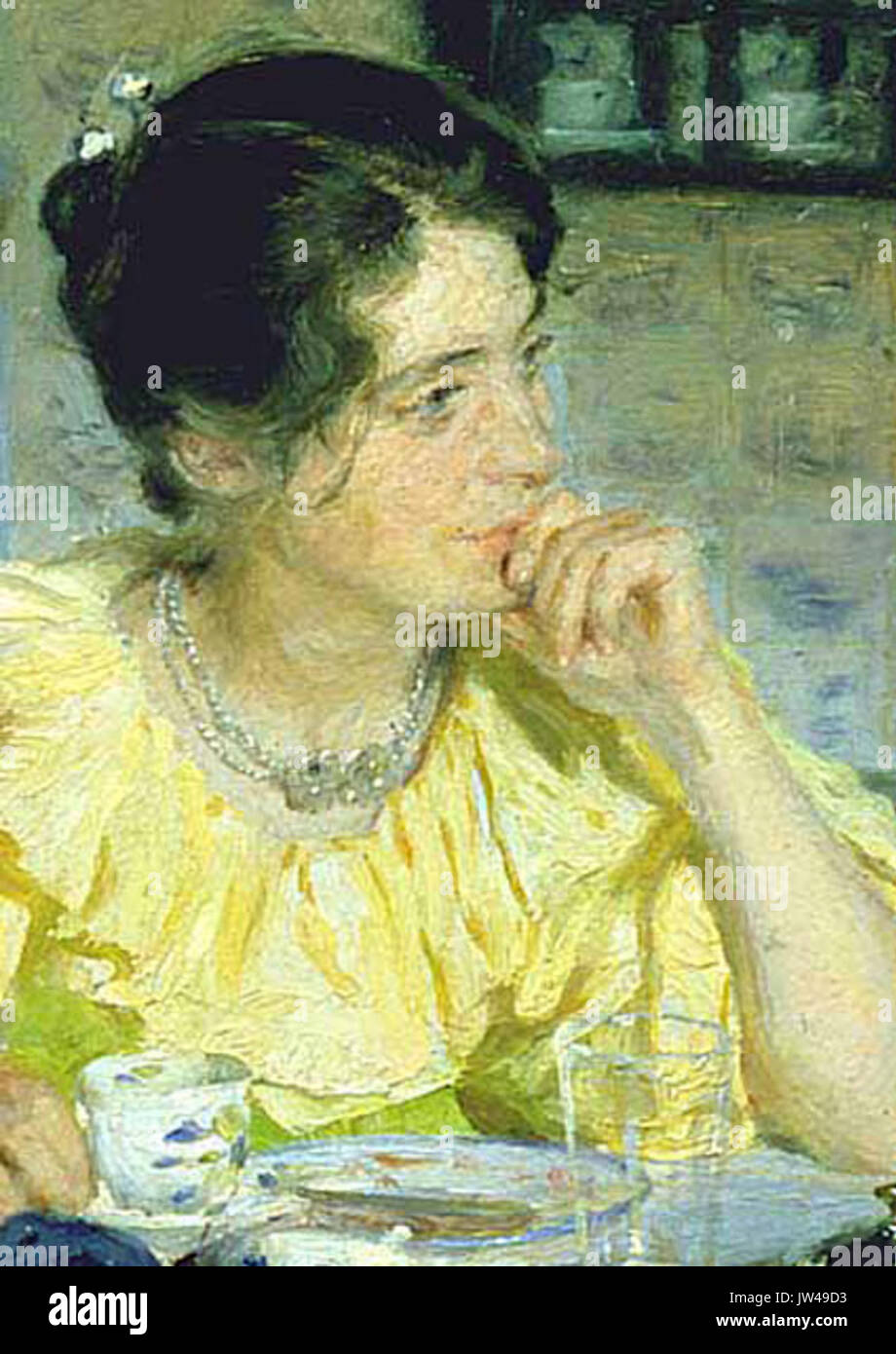 Peder Severin Kroyer Portrait of Marie Kroyer 2 Stock Photo - Alamy