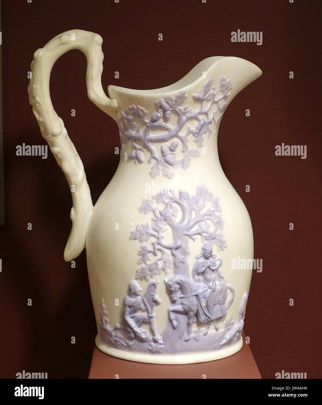 Love and War Pitcher, Samuel Alcock & Co , England, c 1850 Bennington ...