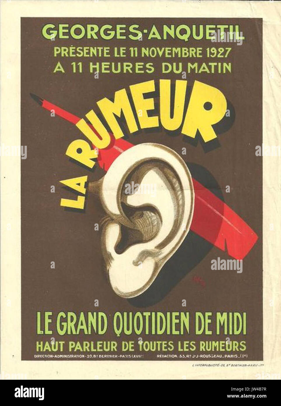 La rumeur hi-res stock photography and images - Alamy