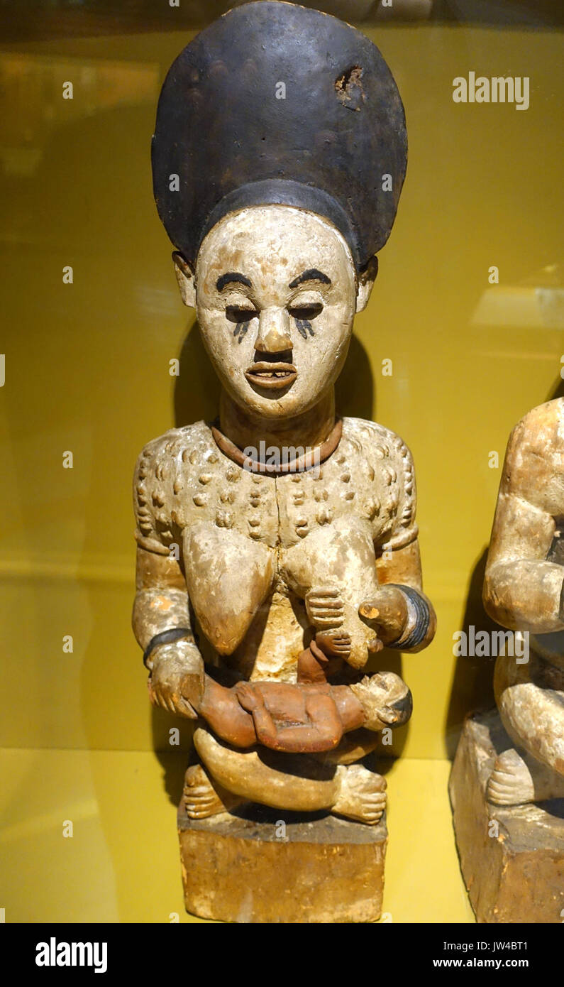 Grave marker, female, Kongo people, Boma, Congo, late 1800s, wood ...