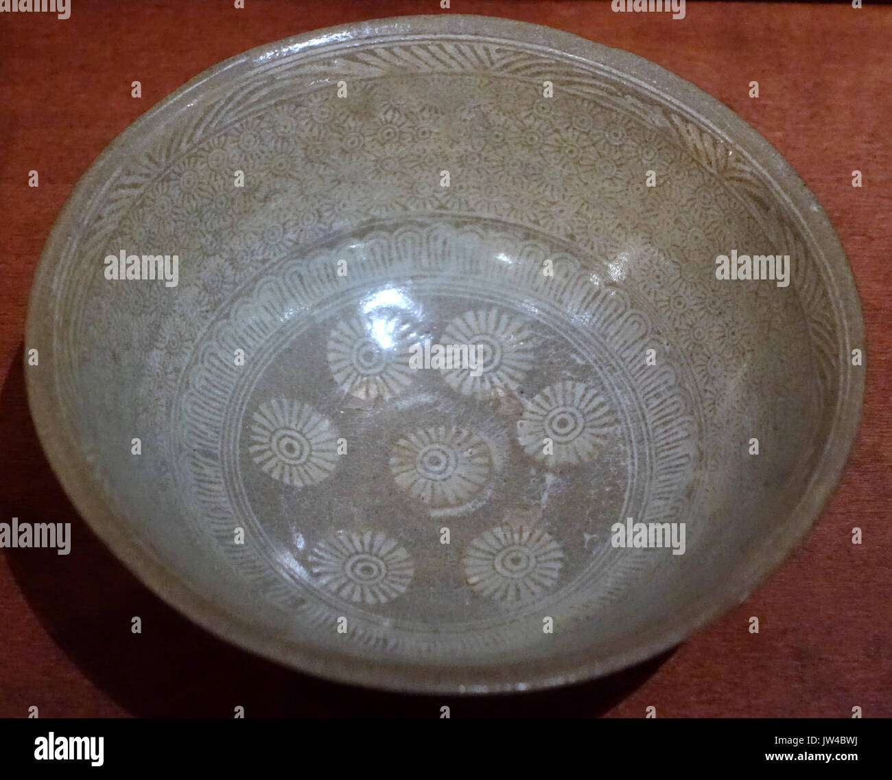 Bowl with inlaid designs, buncheong ware, Korea, Joseon, 15th 16th ...