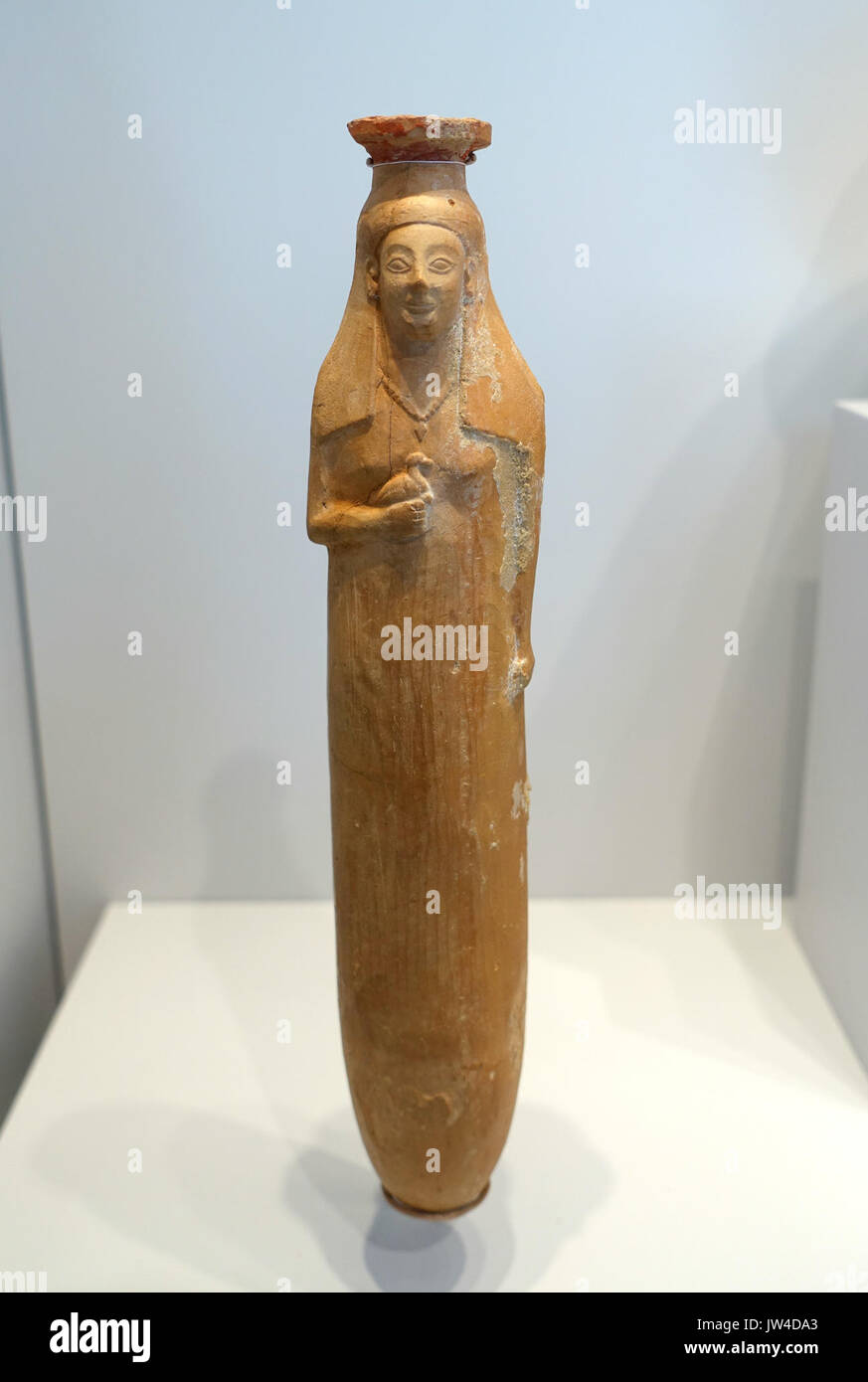 Woman Holding a Dove, alabastron (oil flask), East Greek, c 550 BC ...