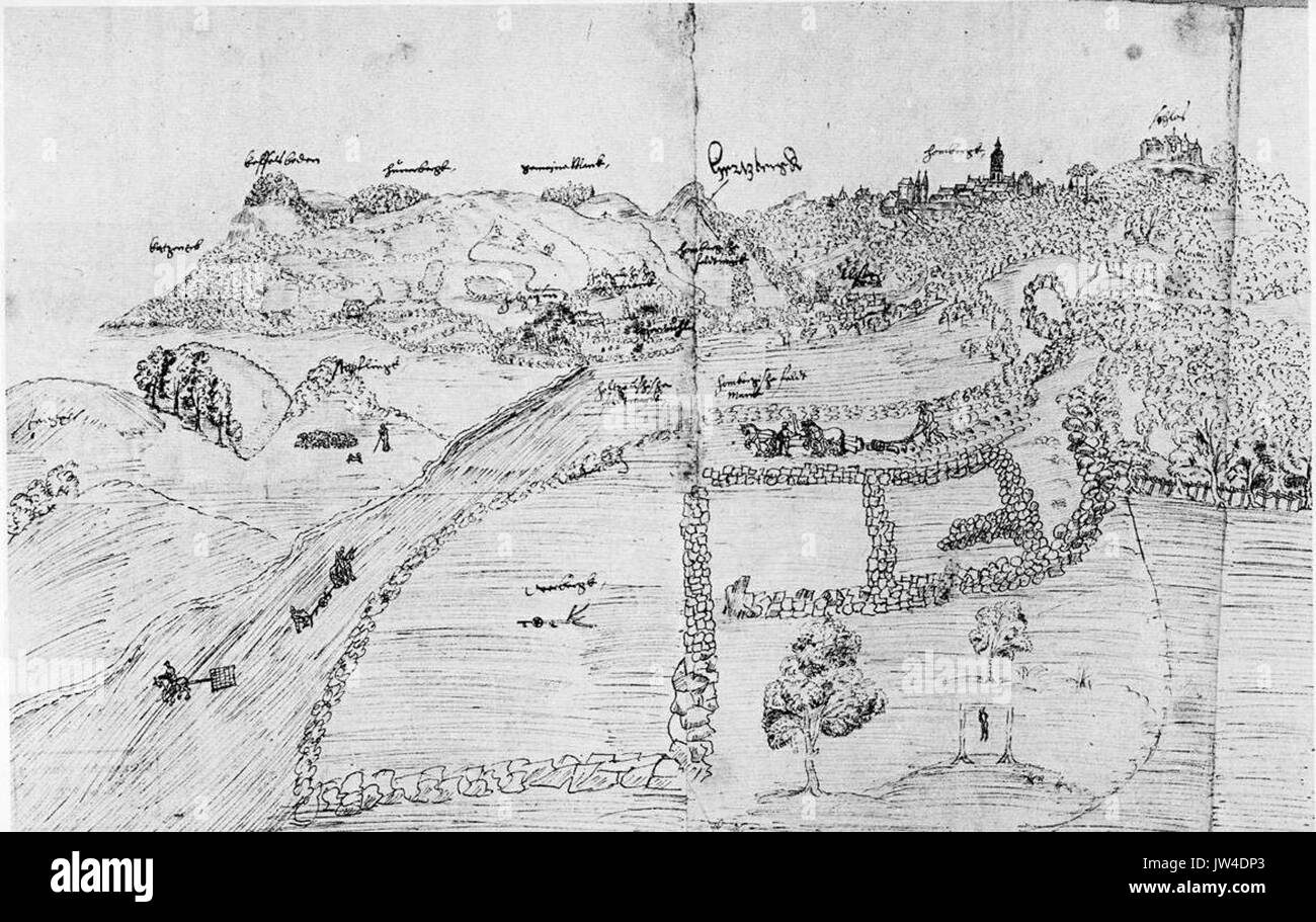 Zeichnung von Homberg Stock Photo - Alamy