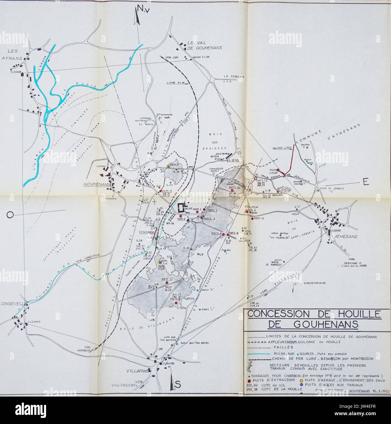 Plan concession Gouhenans 04 Stock Photo - Alamy