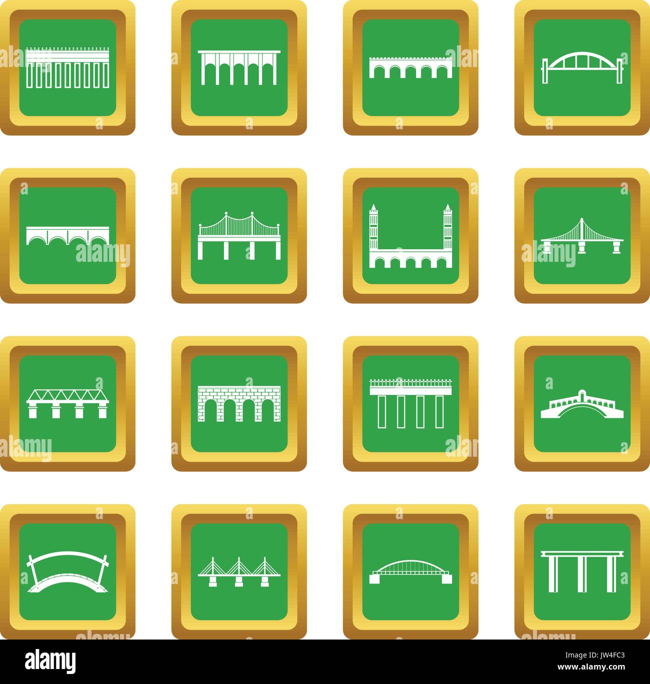 Green railway bridge Stock Vector Images - Alamy