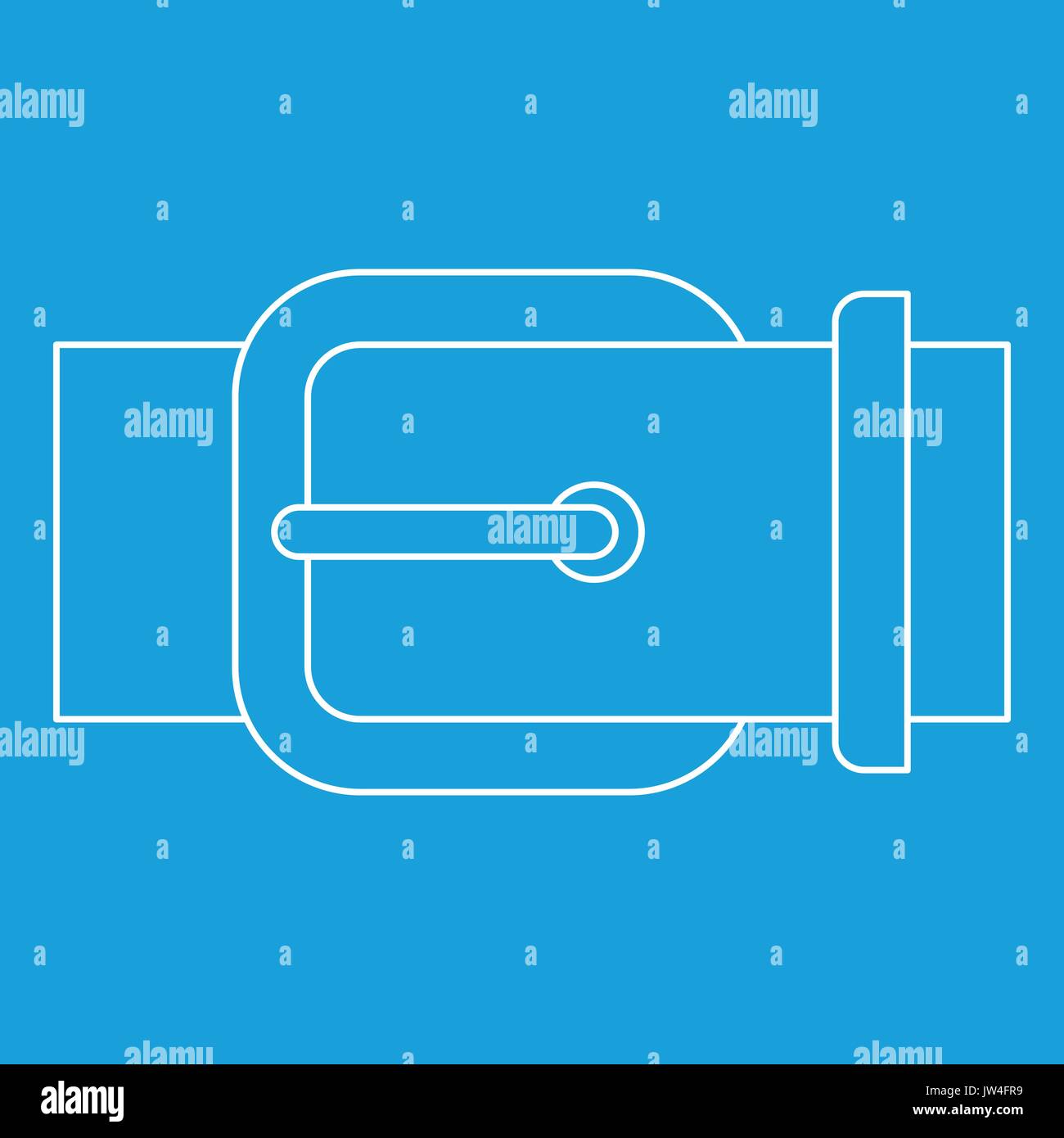 Belt buckle icon, outline style Stock Vector Image & Art - Alamy