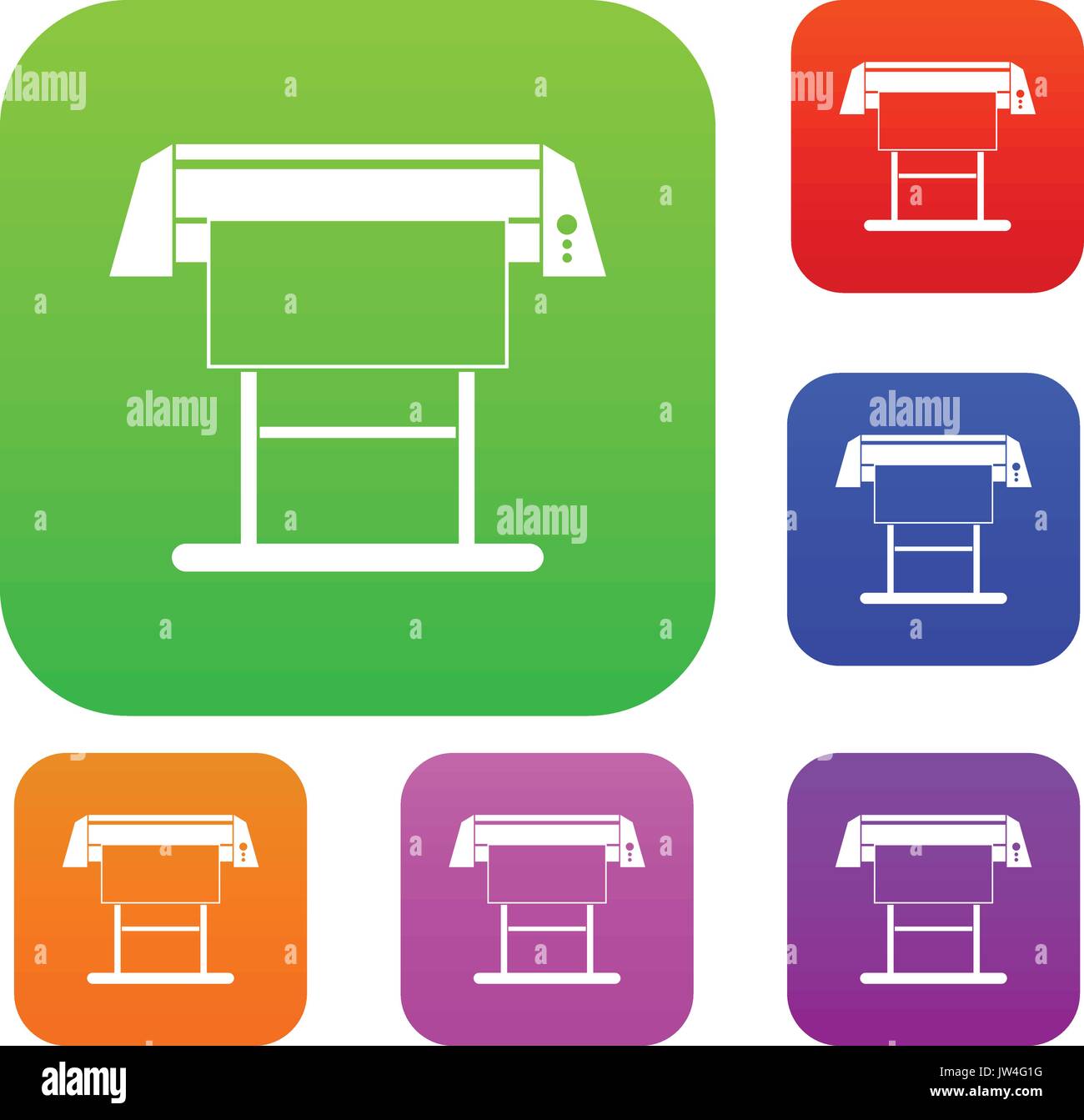 Large format inkjet printer set collection Stock Vector Image & Art - Alamy