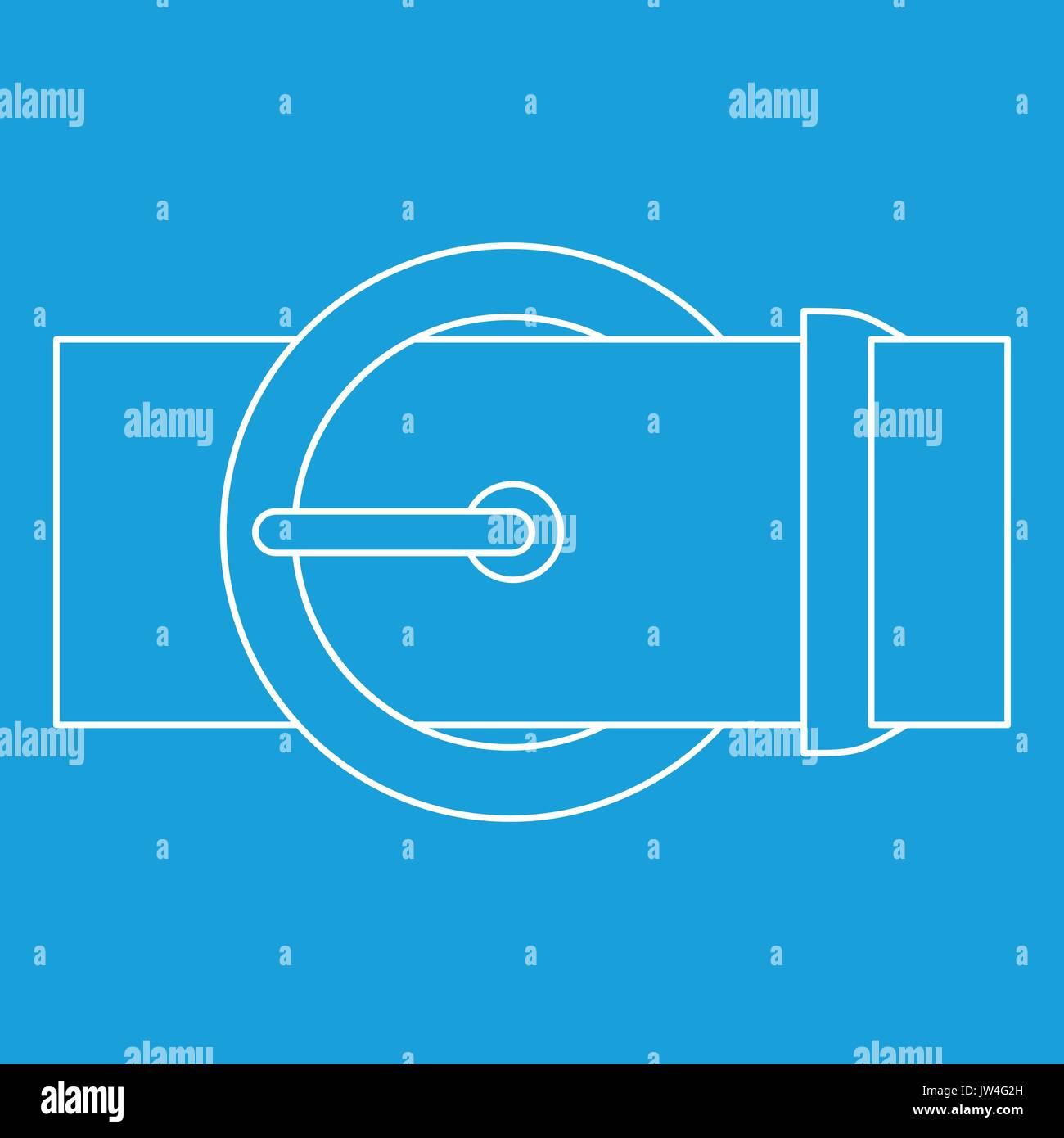 Round buckle icon, outline style Stock Vector Image & Art - Alamy