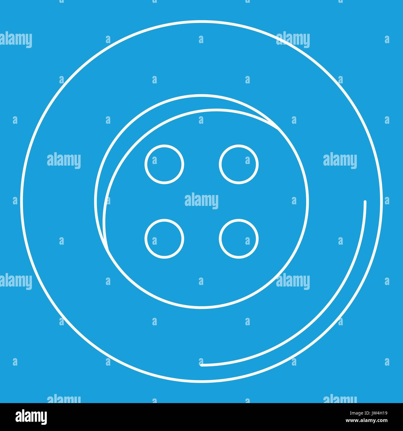 Plastic button icon, outline style Stock Vector Image & Art - Alamy