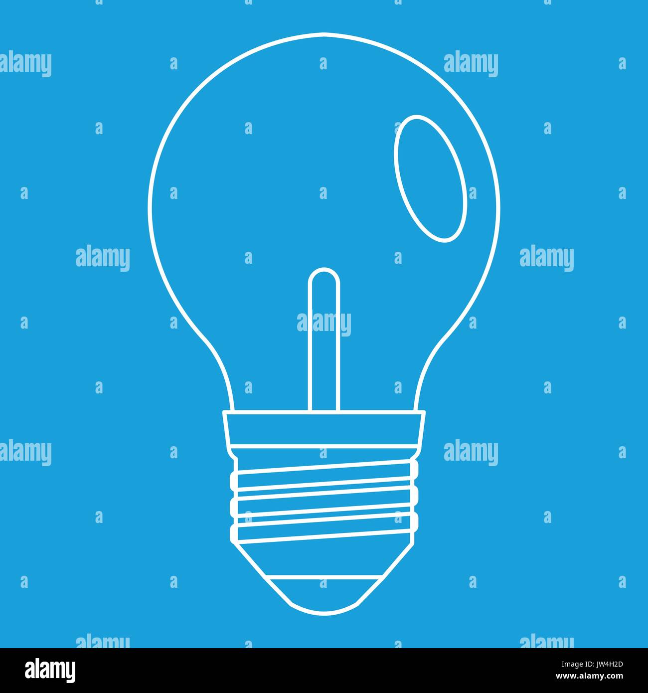 Bulb icon, outline style Stock Vector Image & Art - Alamy
