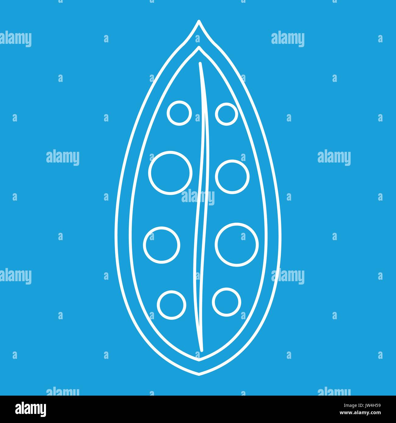 Cocoa pod icon, outline style Stock Vector Image & Art - Alamy