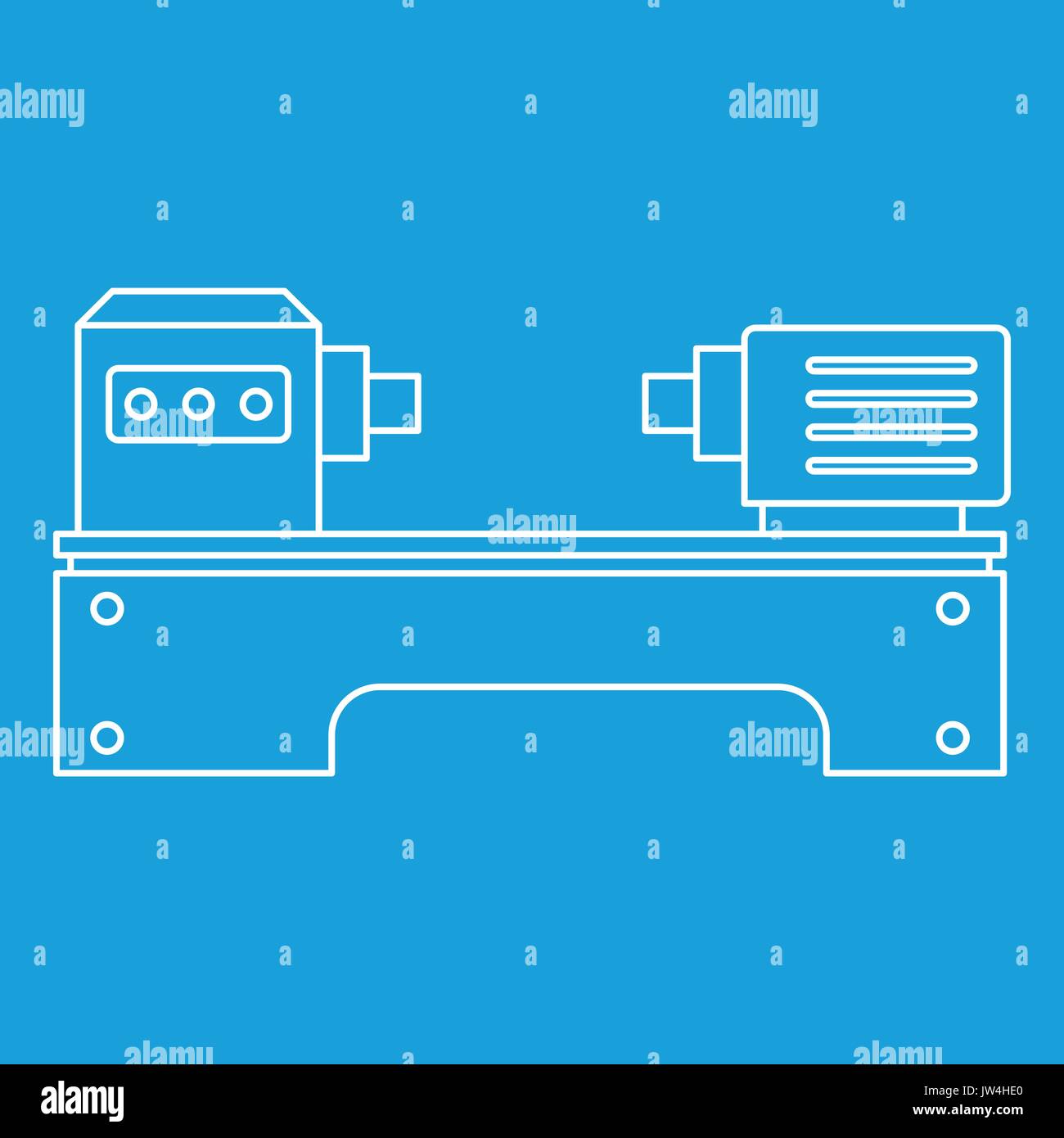 Lathe machine icon, outline style Stock Vector Image & Art - Alamy