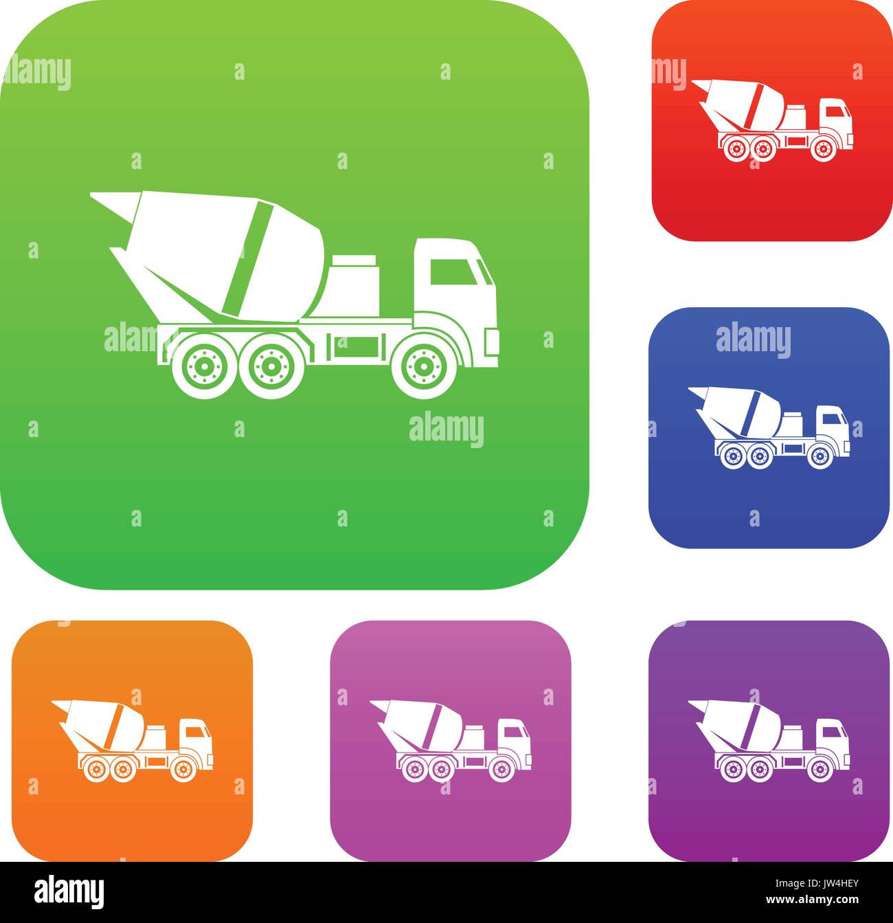 Building mixer for concrete set collection Stock Vector Image & Art - Alamy