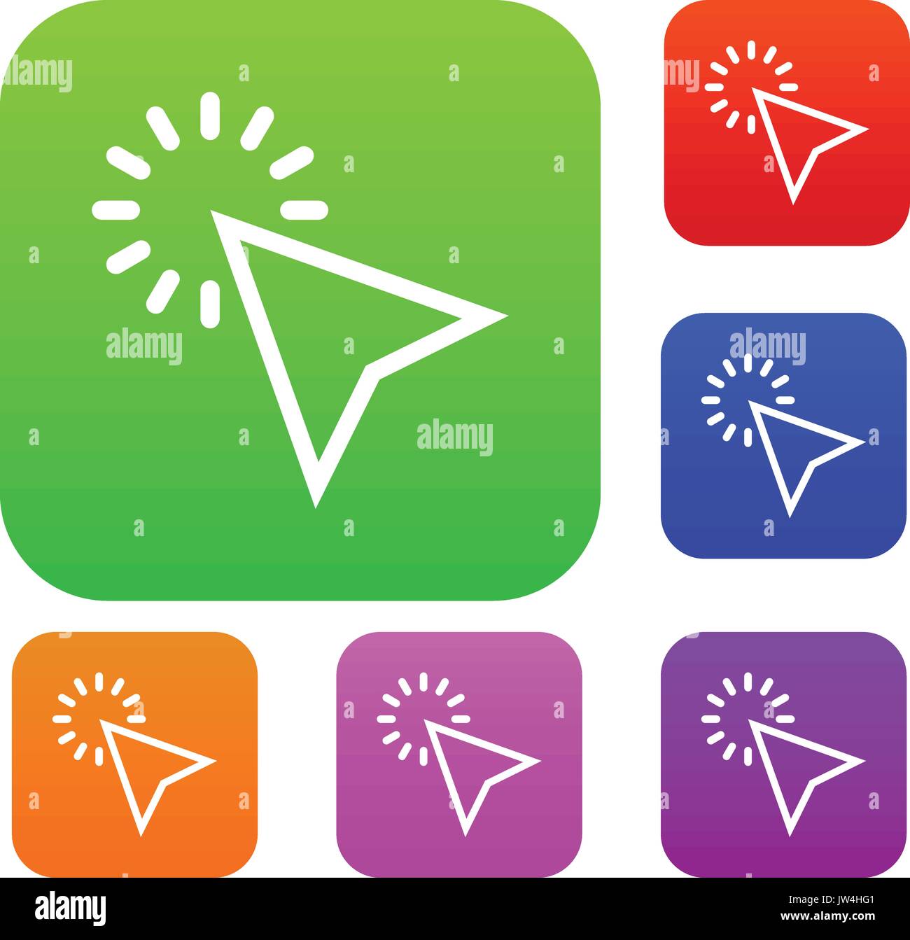 Click set collection Stock Vector Image & Art - Alamy