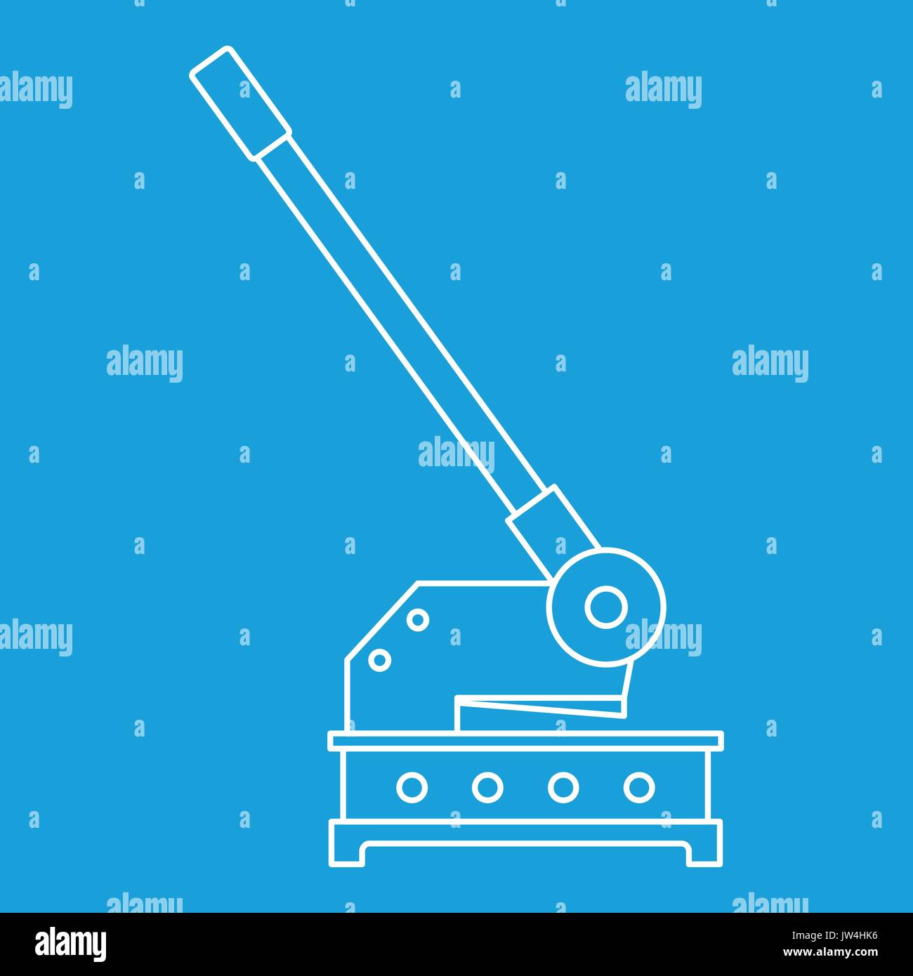 Metal part production machine line Stock Vector Images - Alamy