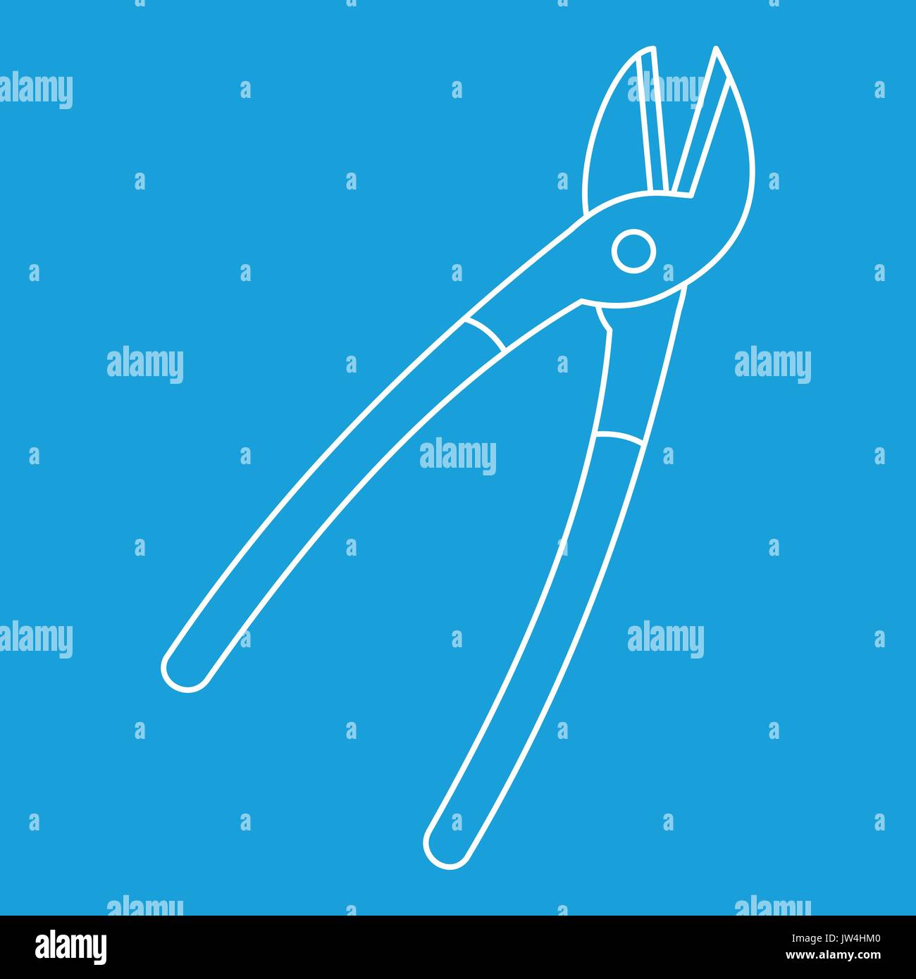 Metal shears icon, outline style Stock Vector Image & Art - Alamy