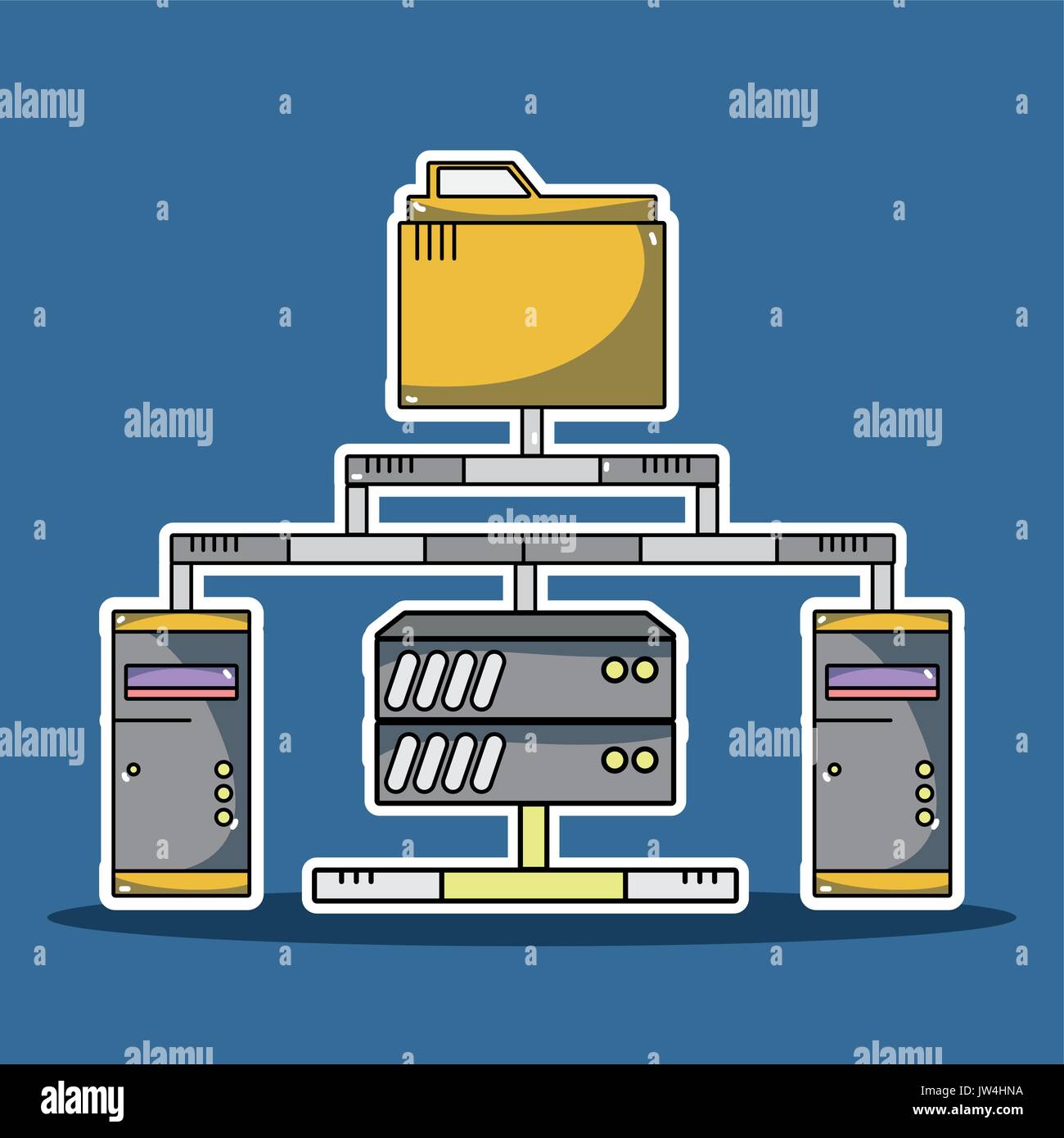 system data center information server Stock Vector Image & Art - Alamy