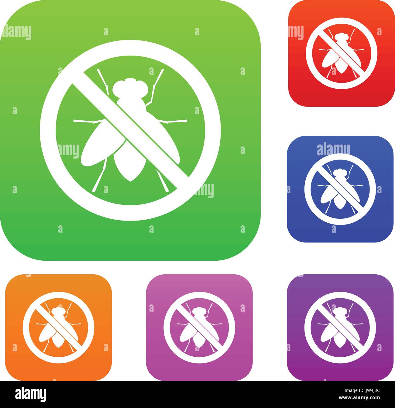 No fly sign set collection Stock Vector Image & Art - Alamy