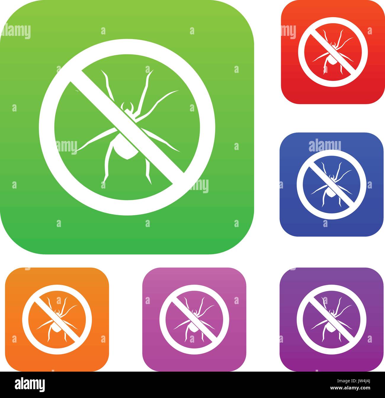 No spider sign set collection Stock Vector Image & Art - Alamy