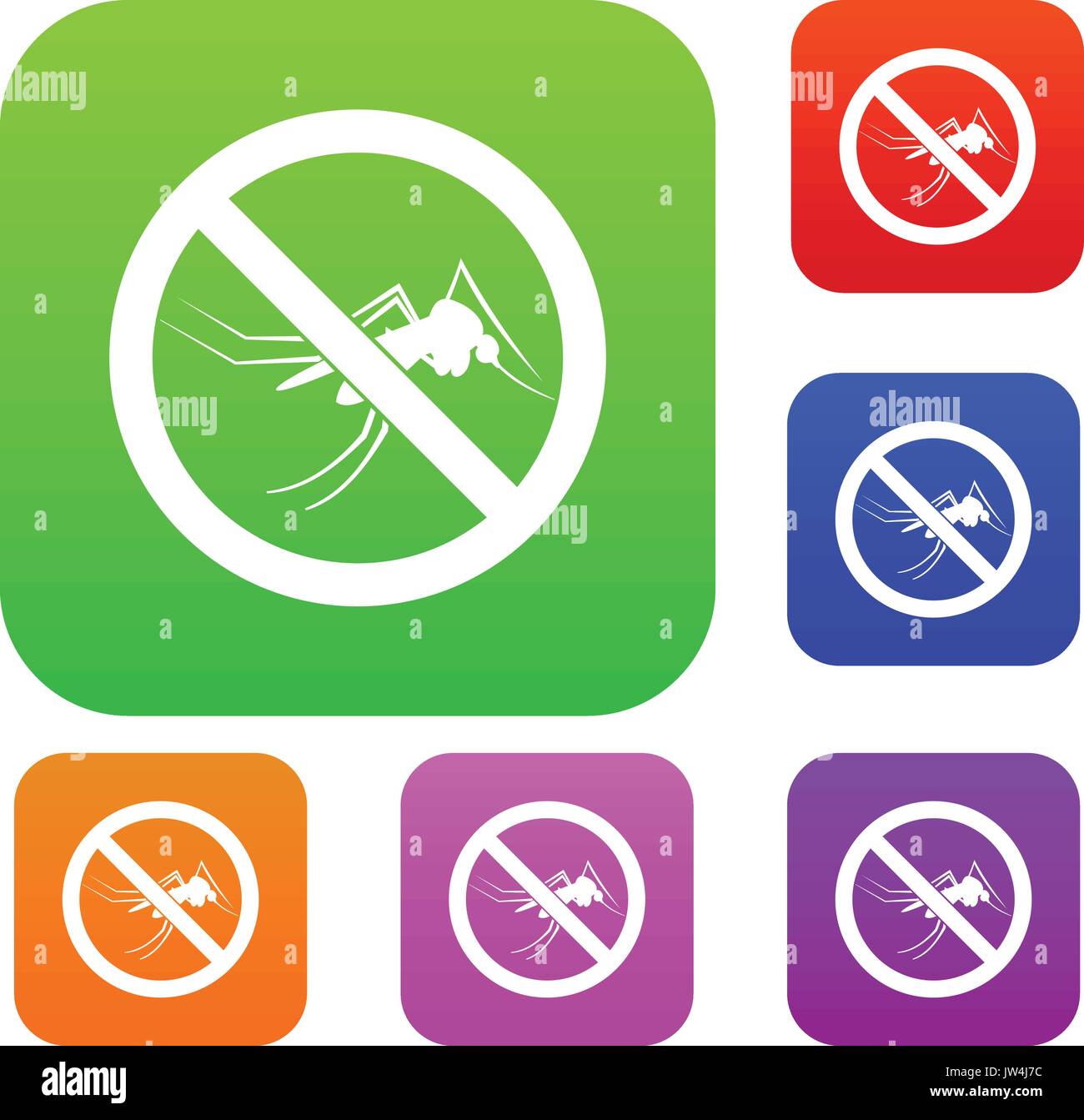 Stop mosquito red prohibition sign hi-res stock photography and images ...