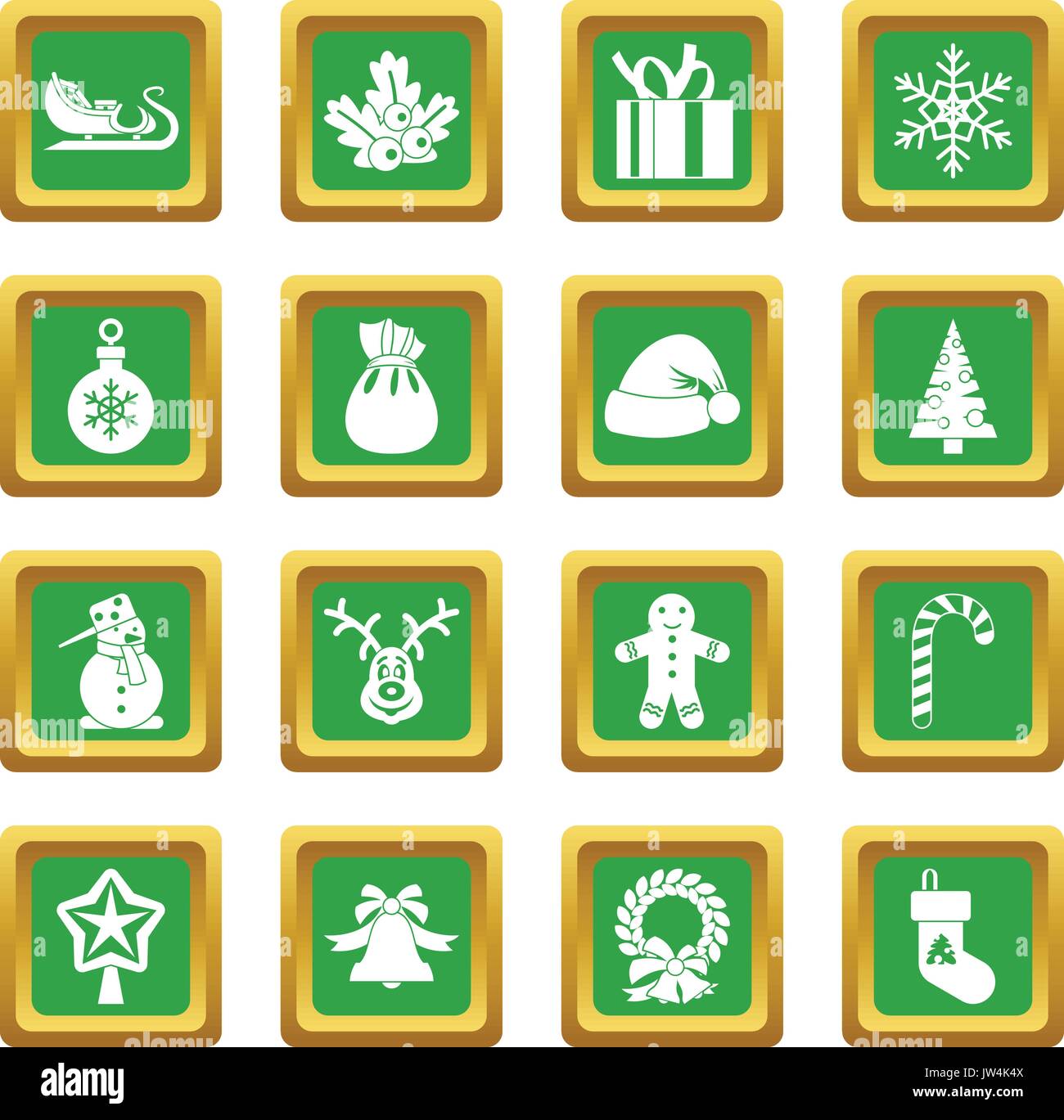 Candy cane wreath green Stock Vector Images - Alamy