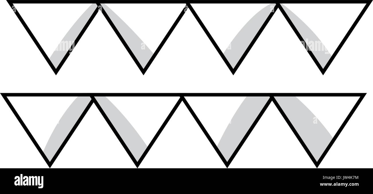 line cute party flag decoration design Stock Vector Image & Art - Alamy