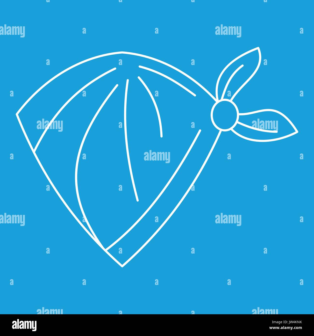 Cowboy neckerchief icon, outline style Stock Vector Image & Art - Alamy