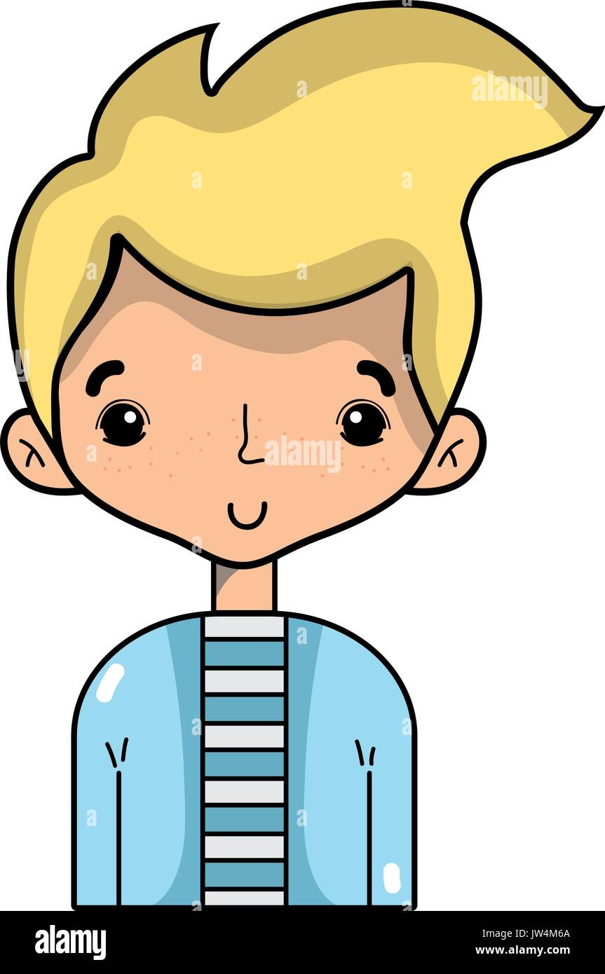 cute man with hairstyle design and shirt Stock Vector Image & Art - Alamy