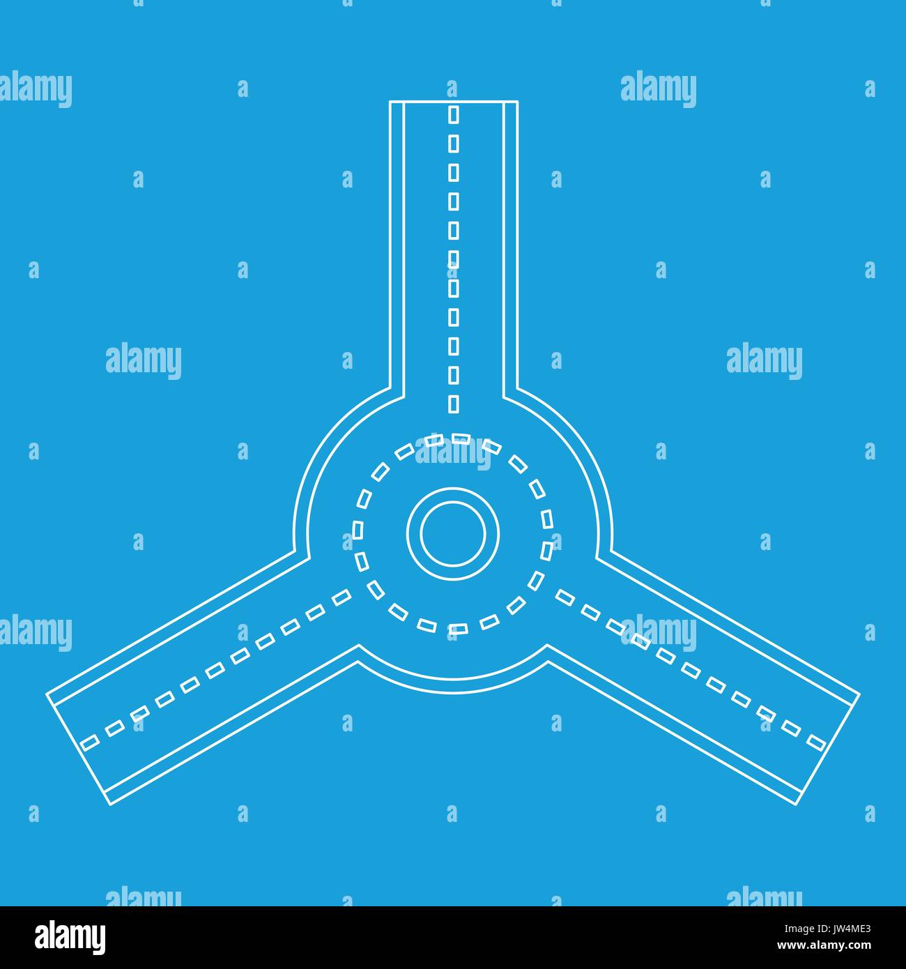 Roundabout icon , outline style Stock Vector Image & Art - Alamy