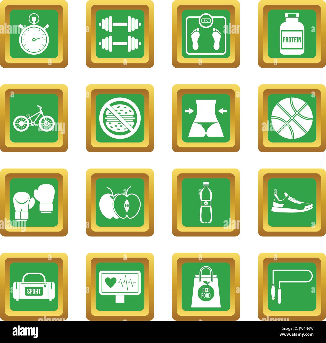 The green heart gym Stock Vector Images - Alamy