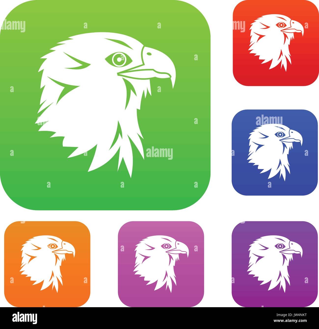 Eagle set collection Stock Vector Image & Art - Alamy
