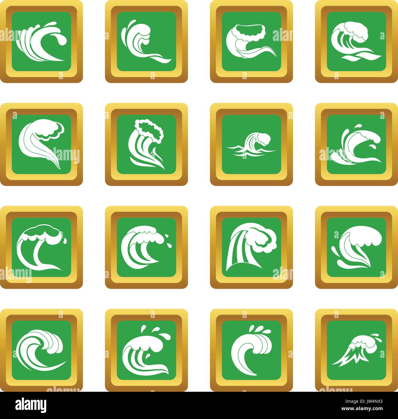 Clear green waves Stock Vector Images - Alamy